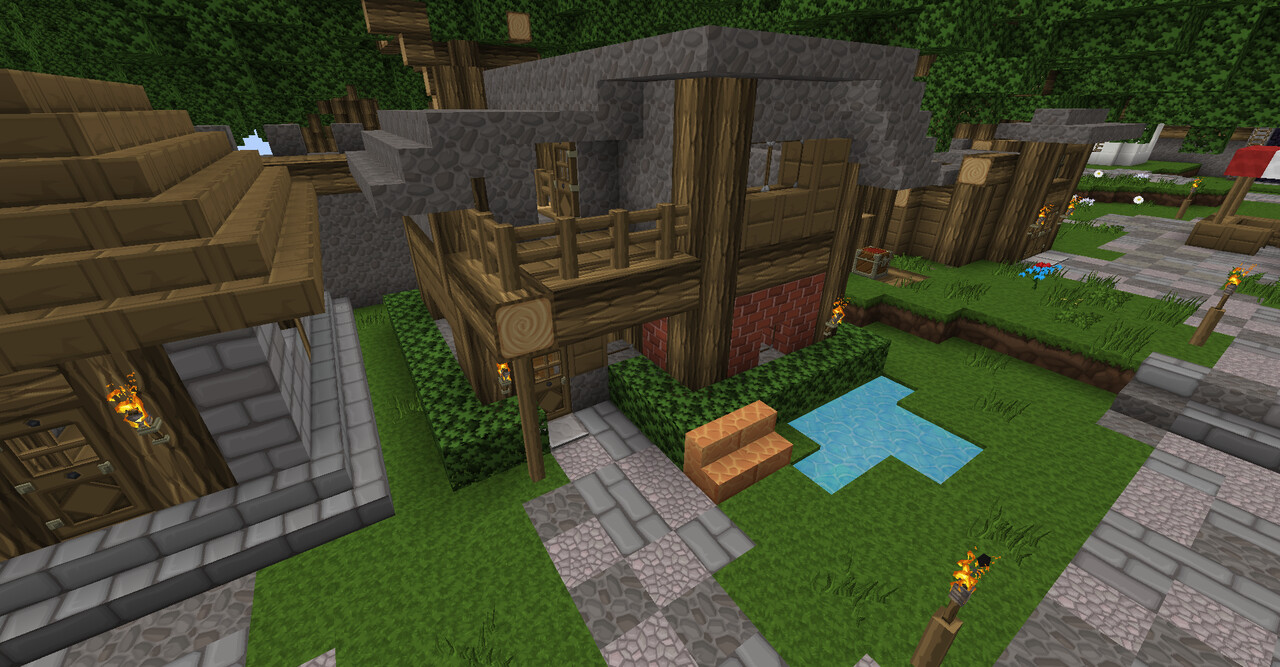 Minecraft Freedom Map mit Dorfd Minecraft Map