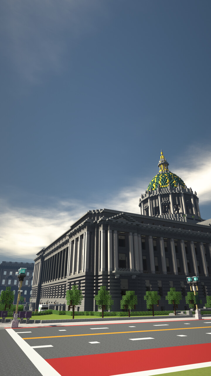 City Hall - San Francisco - 1:1 Scale Minecraft Map