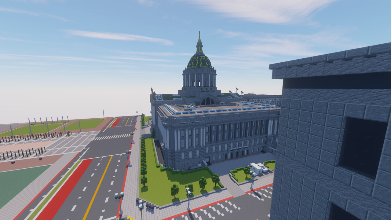 City Hall - San Francisco - 1:1 Scale Minecraft Map