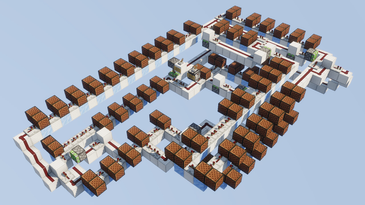 "Jingle Bells" on Note Blocks Minecraft Map