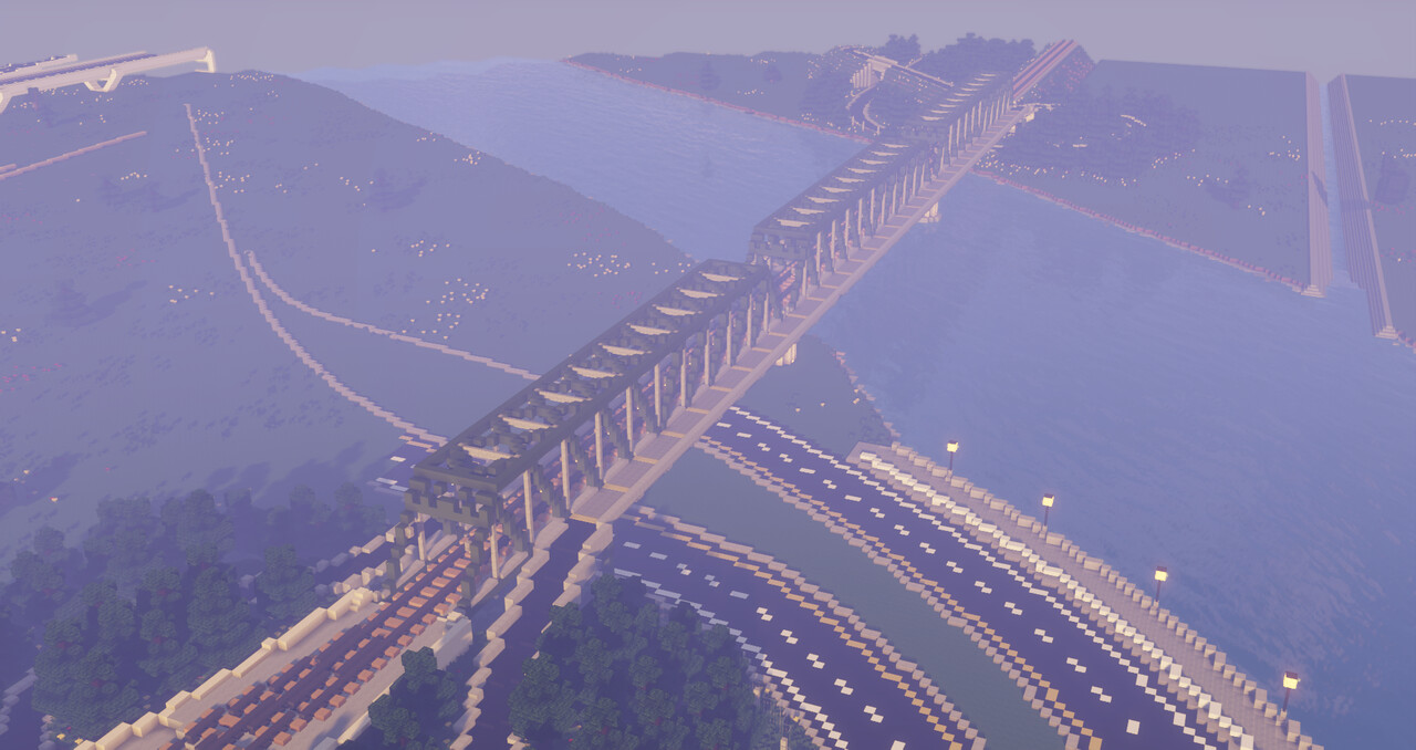 Iron bridge Cars & Trains Minecraft Map