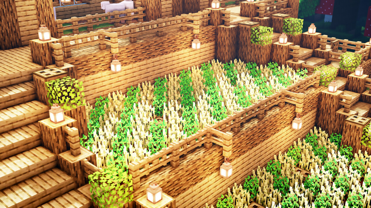 Minecraft: How To Build a Terraced Oak Survival Base Minecraft Map