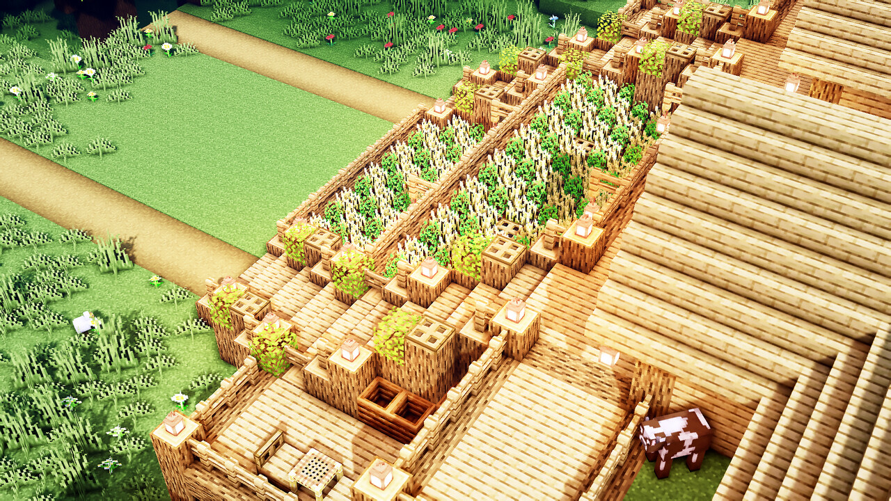 Minecraft: How To Build a Terraced Oak Survival Base Minecraft Map