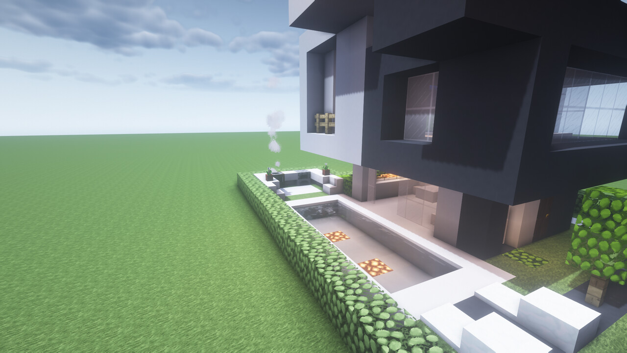 Mini Black and White Modern House Minecraft Map