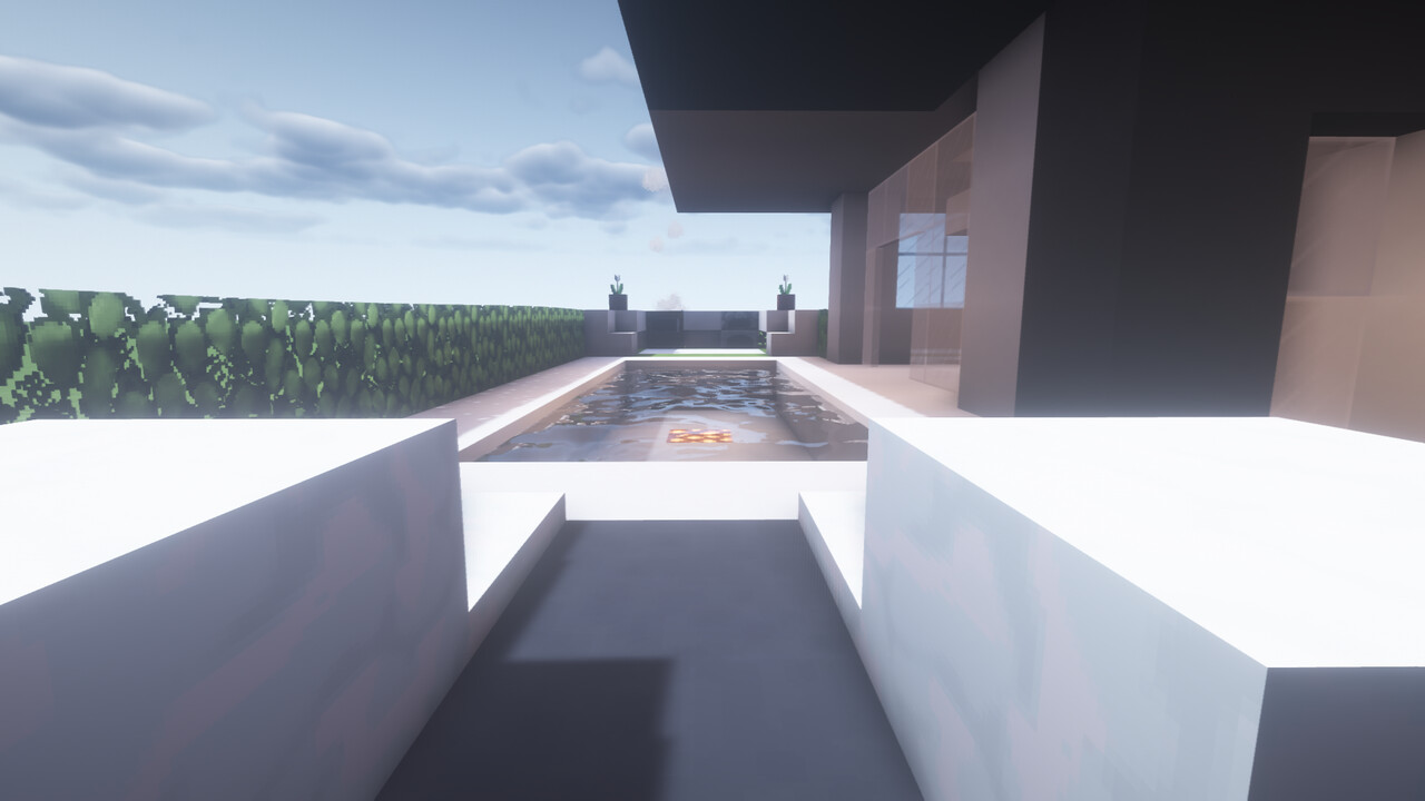 Mini Black and White Modern House Minecraft Map