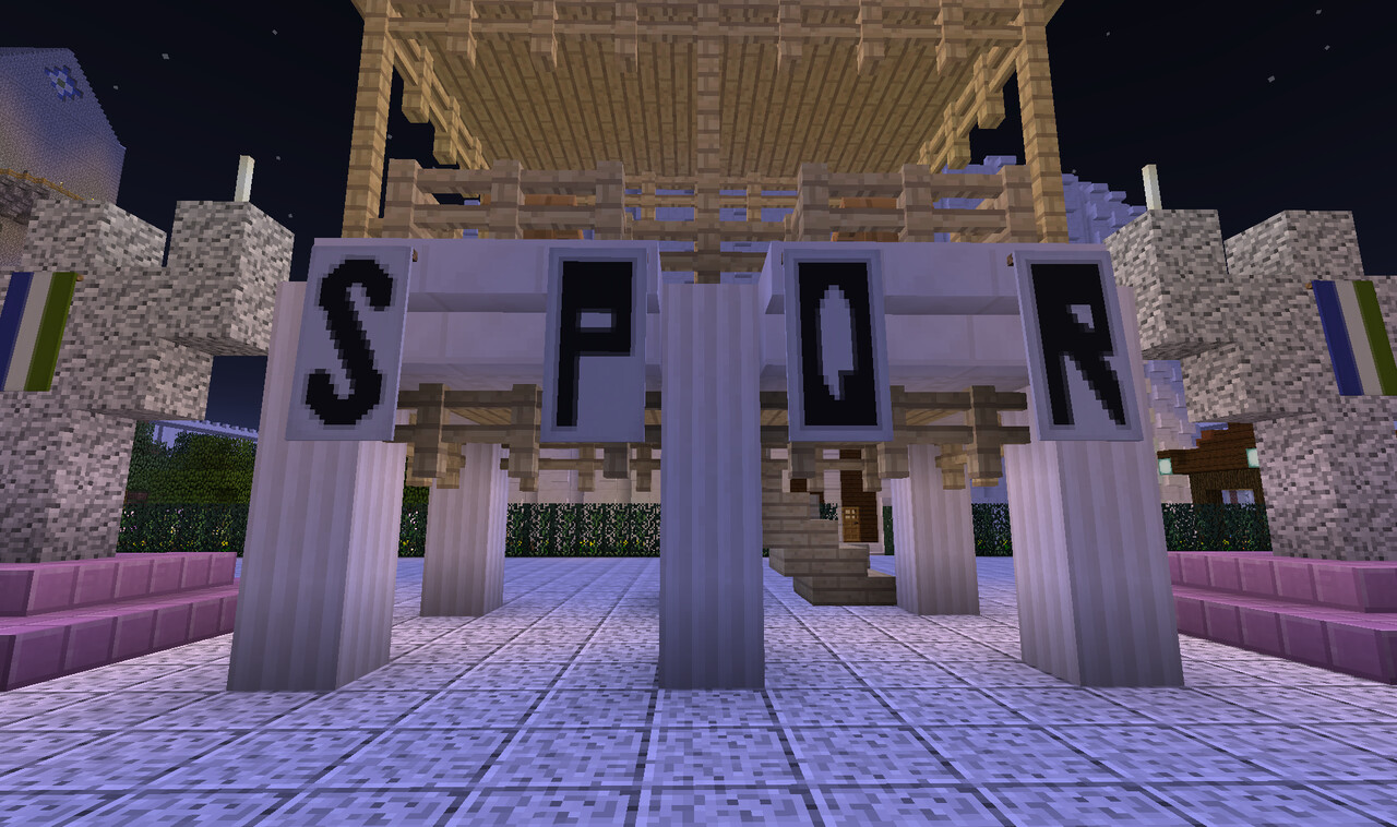 Latin Banner Letters Minecraft Map