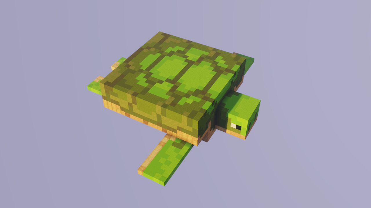 Turtle Mob Statue Minecraft Map