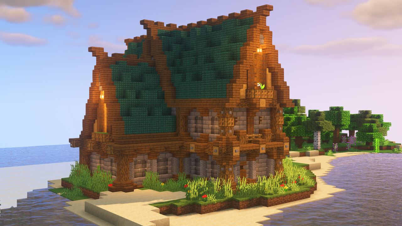 FANTASTIC RUSTIC HOUSE!!! Minecraft Map