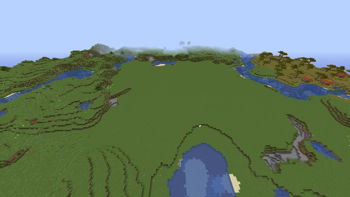 Flat area blank template Minecraft Map