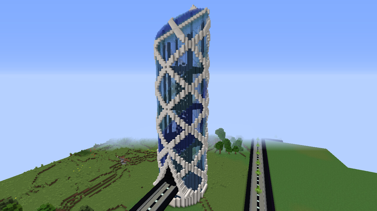 Futuristic tower Minecraft Map