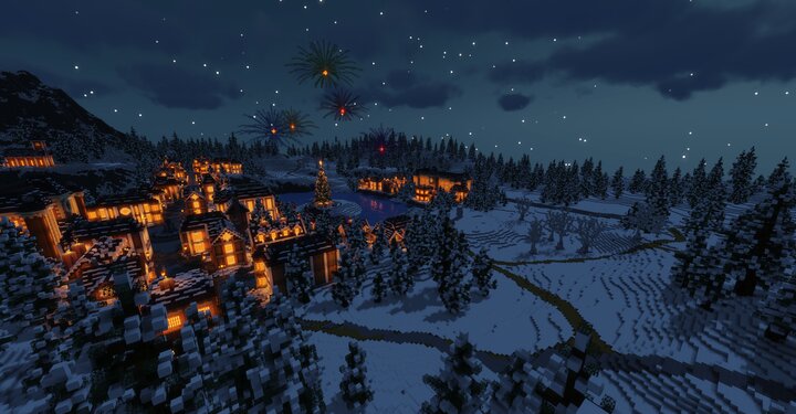 Dymshire - Cozy Winter Village (FBC) Minecraft Map