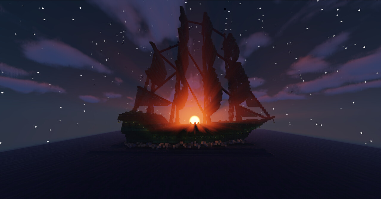 Ghost Pirate Ship | Minecraft Build Minecraft Map