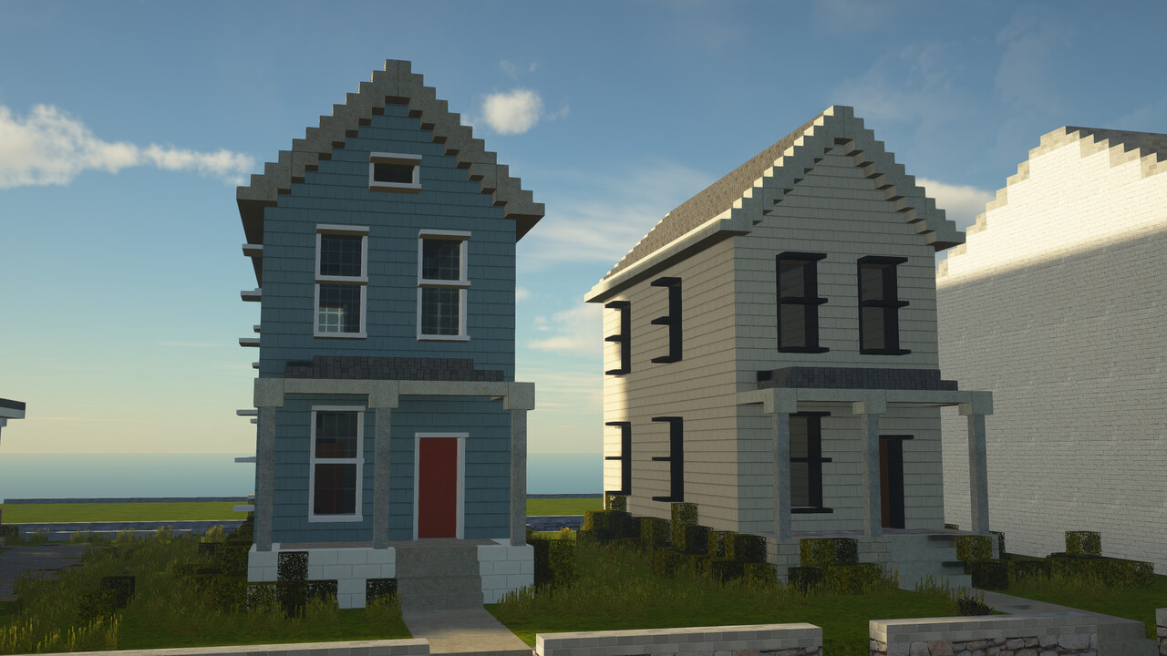 A few urban pittsburgh two story homes Minecraft Map