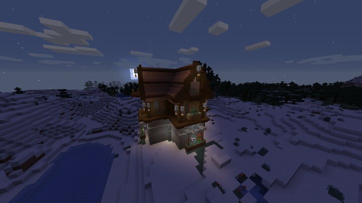NICE HOUSE with FOUNDATIONS Minecraft Map
