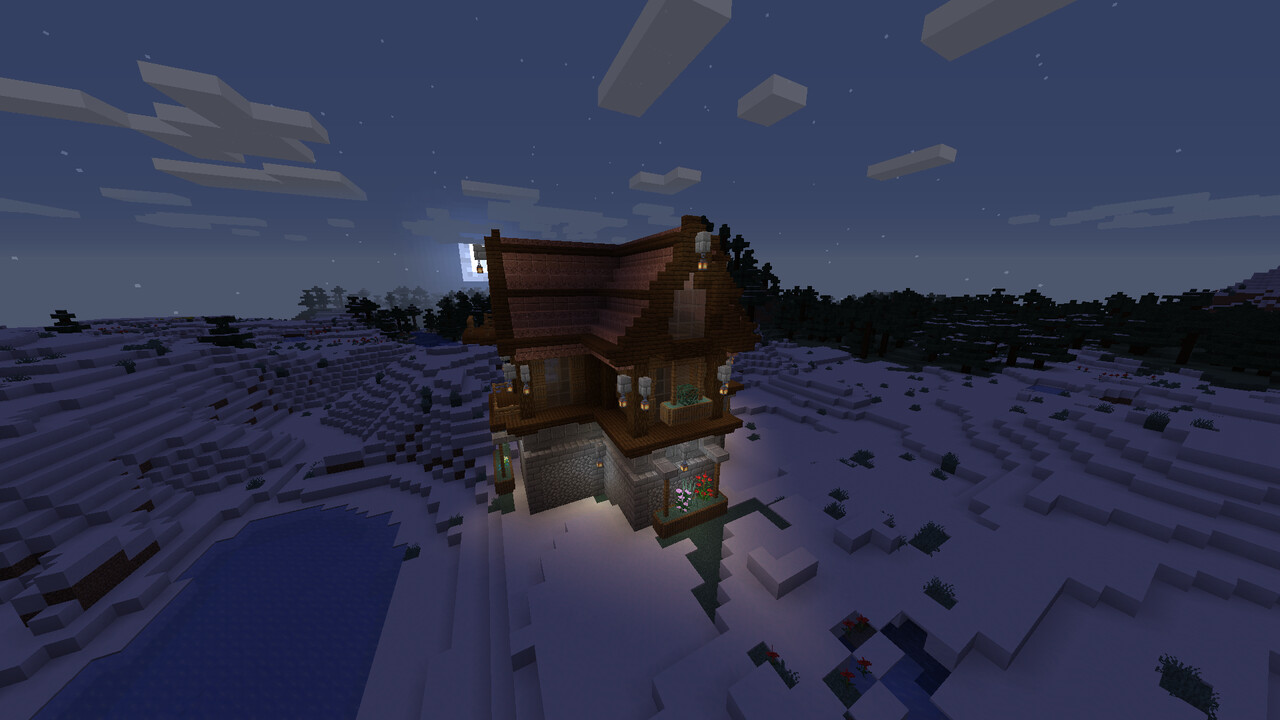 NICE HOUSE with FOUNDATIONS Minecraft Map