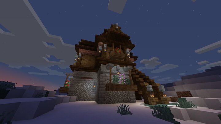 NICE HOUSE with FOUNDATIONS Minecraft Map