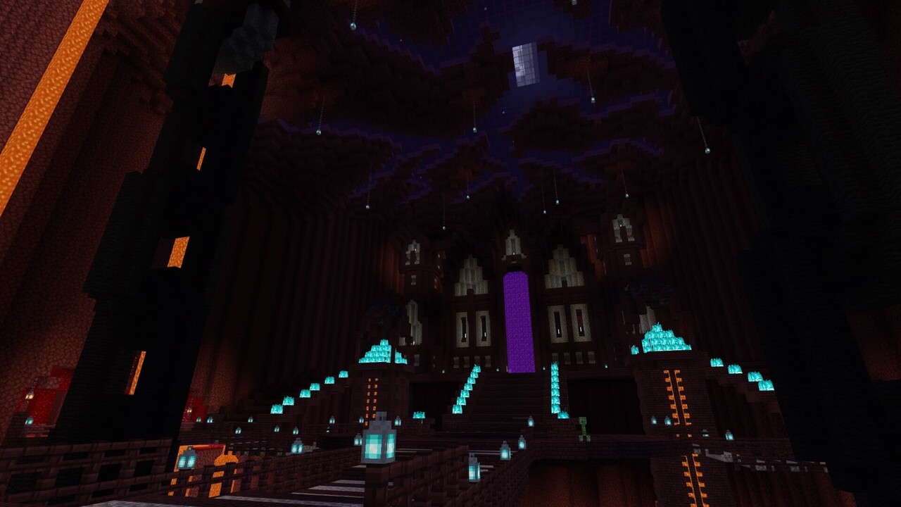 Underground Nether Portal Room (Survival) Minecraft Map
