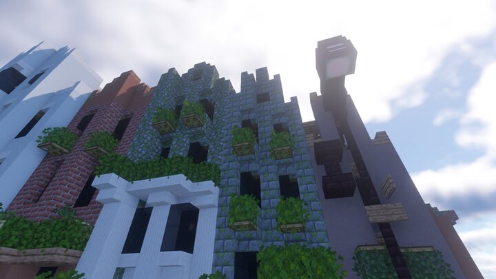 German buildings and Dutch shops Minecraft Map