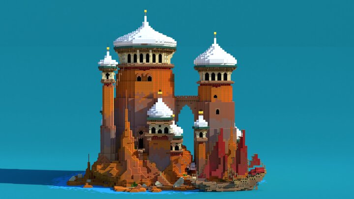 Arabian style temple Minecraft Map