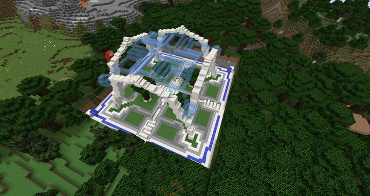 Small Survival World Spawn [Nature + Modern] Minecraft Map