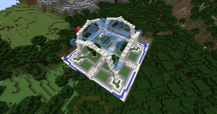 Small Survival World Spawn [Nature + Modern] Minecraft Map