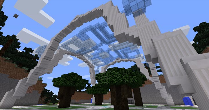 Small Survival World Spawn [Nature + Modern] Minecraft Map