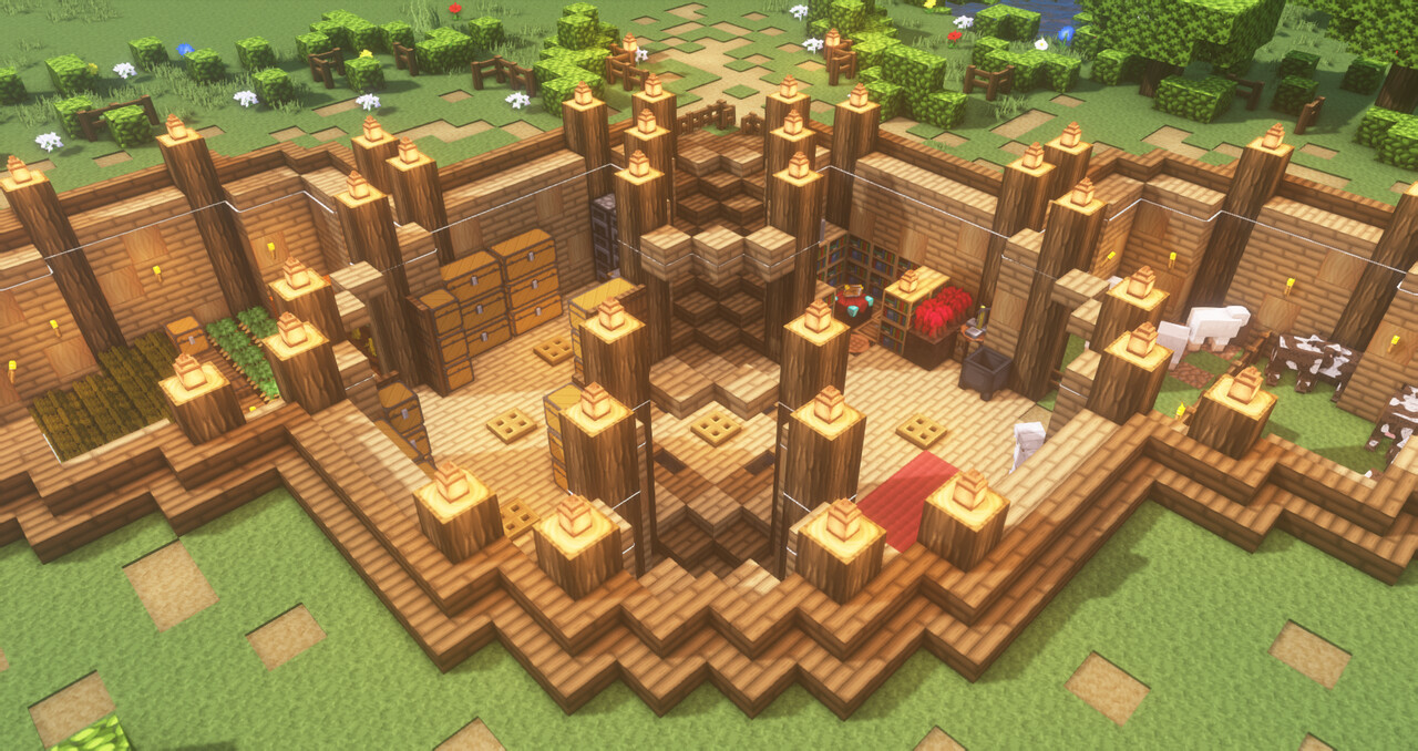 Ultimate Underground Survival Base - Easy Wooden Underground Starter ...