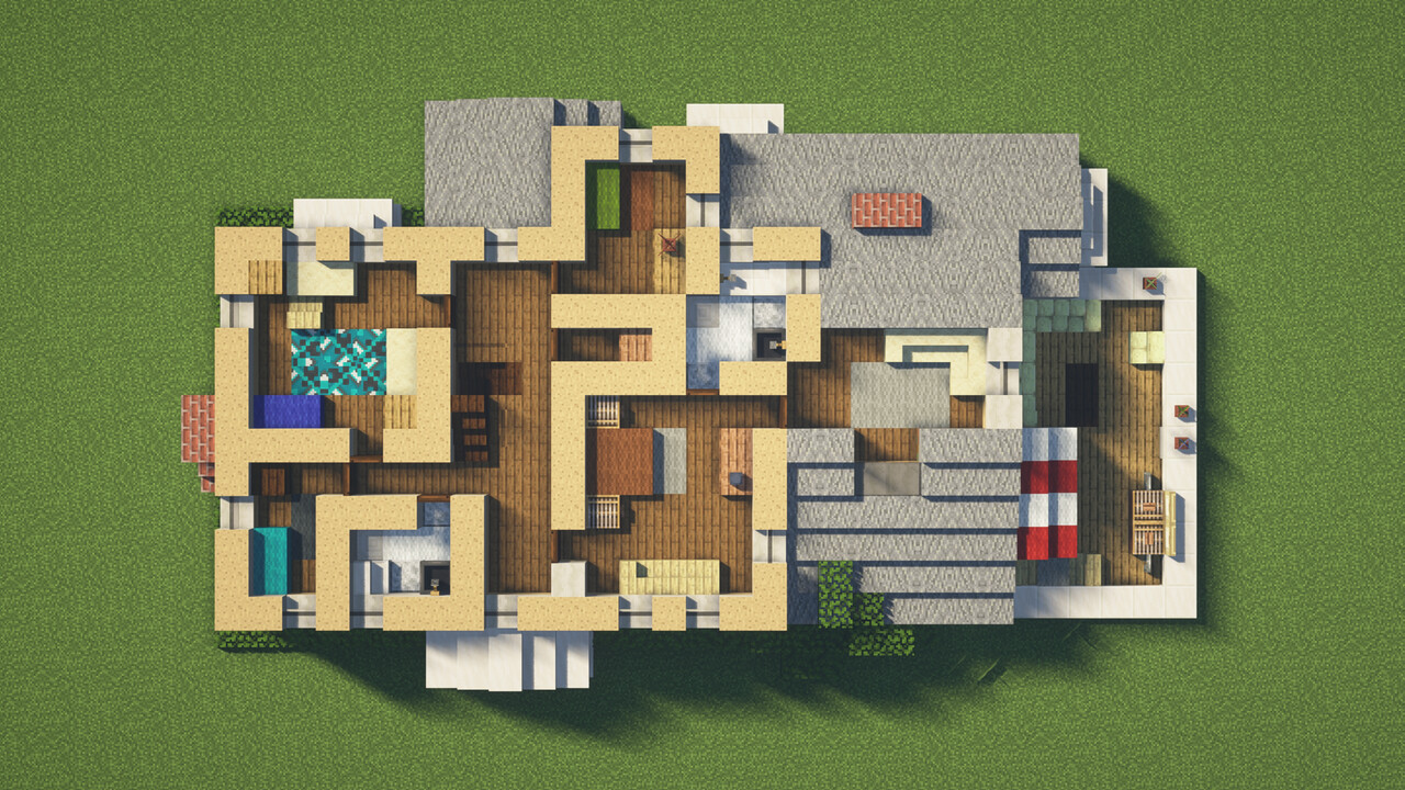 1950s Home [Full Interior with Download] - Bergen County, NJ Minecraft Map