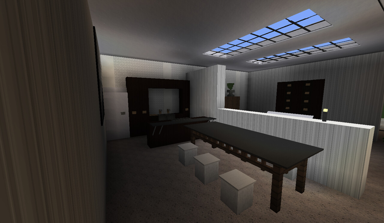 Stylish Modern House (White Version) Minecraft Map