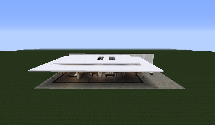 Stylish Modern House (White Version) Minecraft Map
