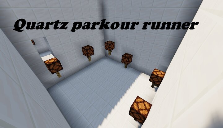 Quartz parkour runner Minecraft Map