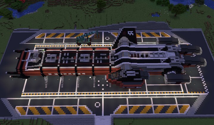 Minecraft Drake Caterpillar from Star citizen - Full Interior Minecraft Map