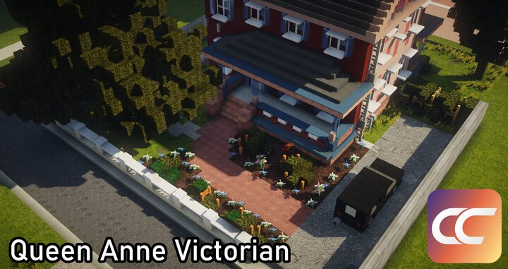 Queen Anne Victorian #3 | By: Sami3t | CCS Minecraft Map