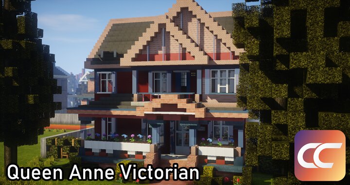 Queen Anne Victorian #3 | By: Sami3t | CCS Minecraft Map