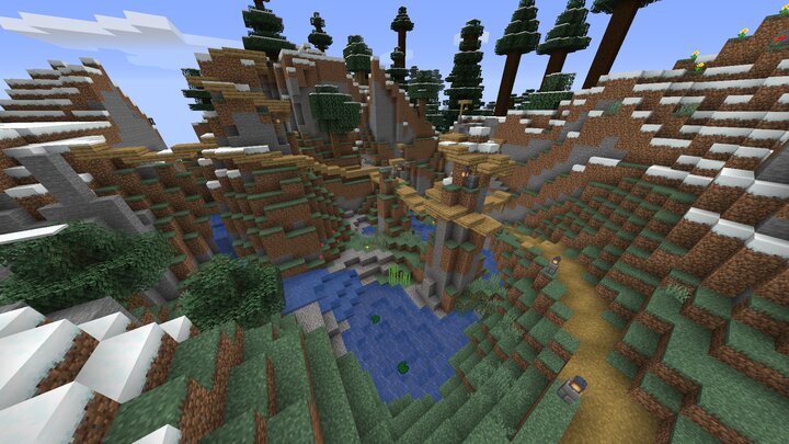 Minecraft hiking map Minecraft Map