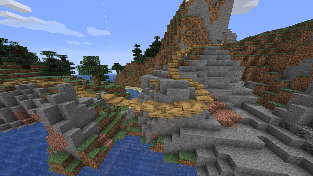 Minecraft hiking map Minecraft Map