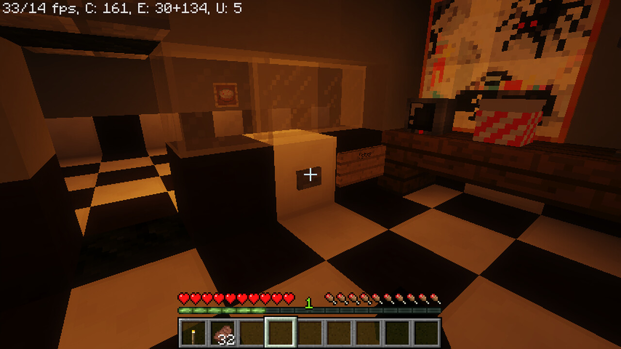 Fnaf 1 + 4 (FNAF WORLD) Minecraft Map