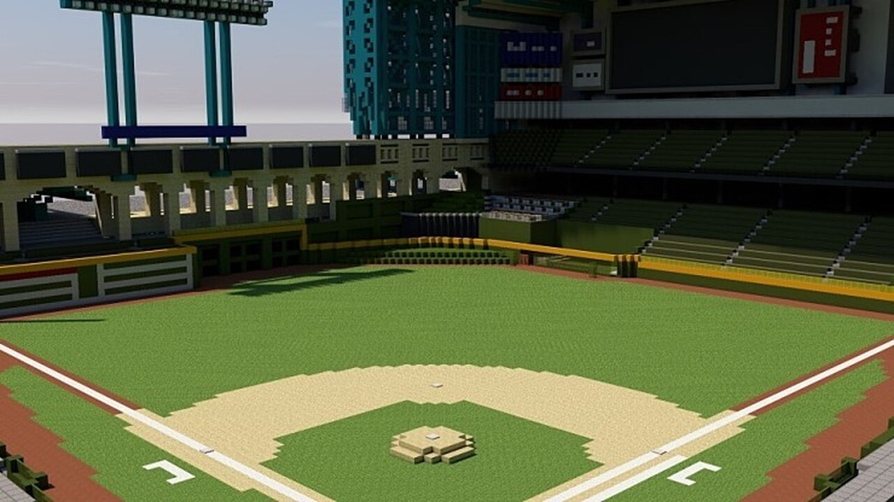 Baseball Stadiums, built so far Minecraft Map
