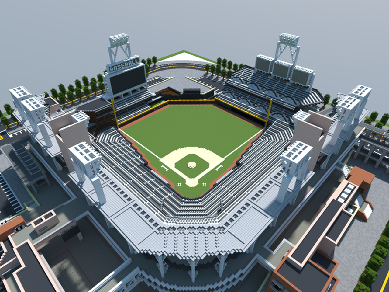 Baseball Stadiums, built so far Minecraft Map