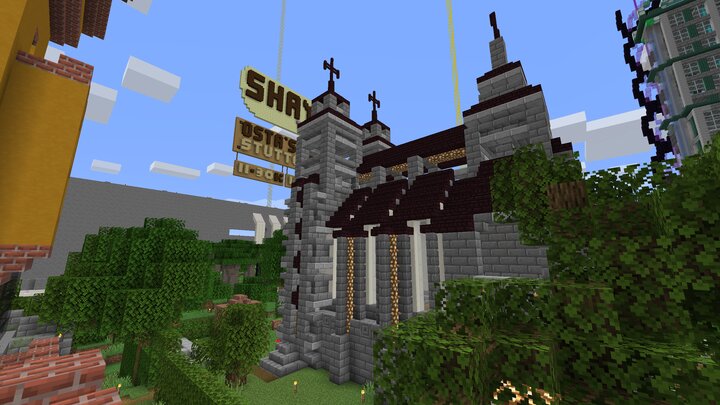 Liberty Minecraft Spawn Church Minecraft Map