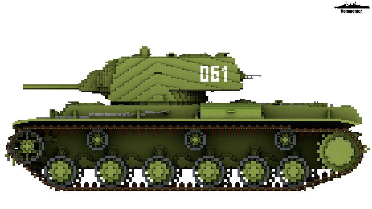 KV-1 (ZiS-5, L-11 & E) 20:1 Scale Minecraft Map