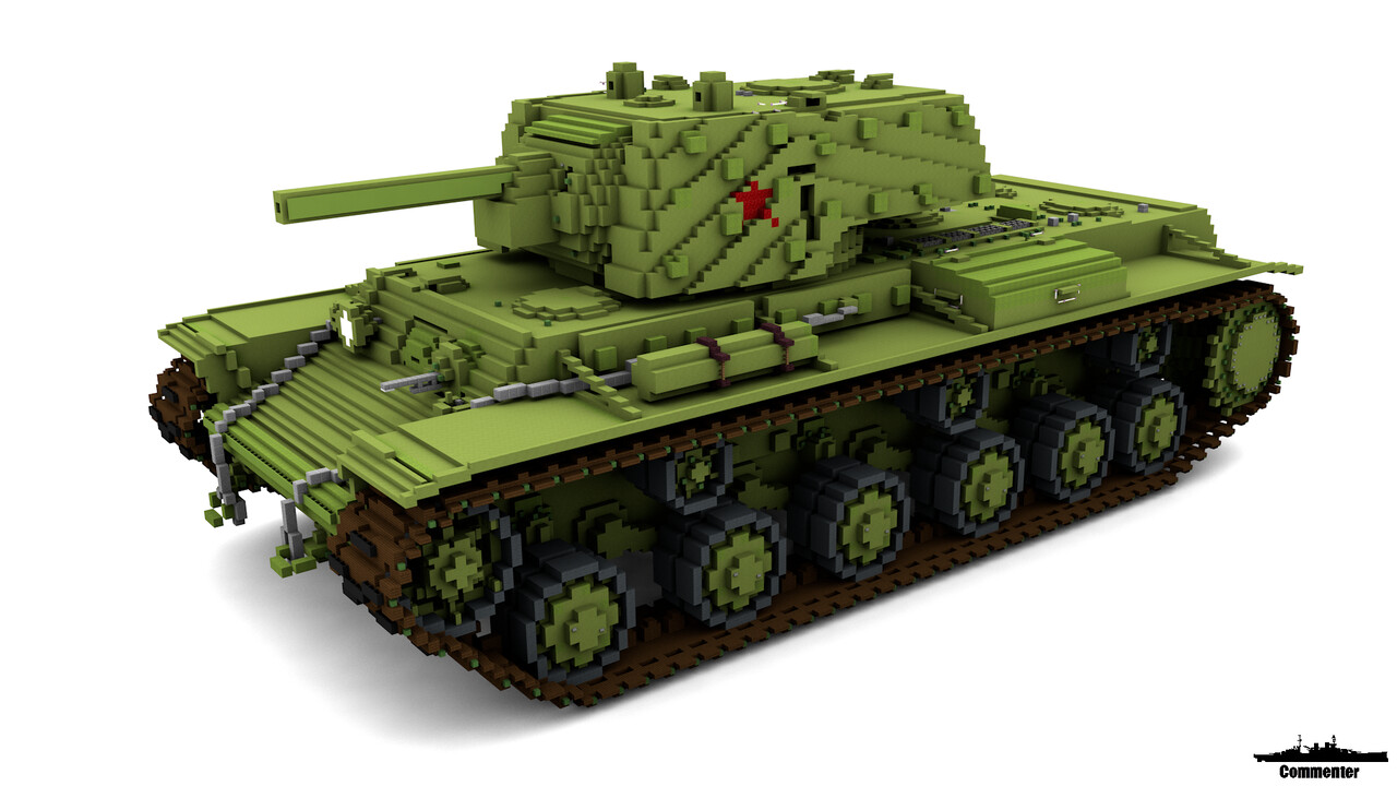 KV-1 (ZiS-5, L-11 & E) 20:1 Scale Minecraft Map