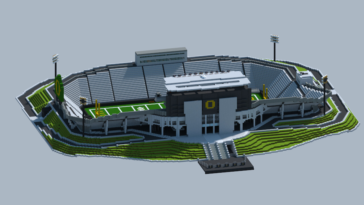 Oregon Ducks Football Stadium Minecraft Map