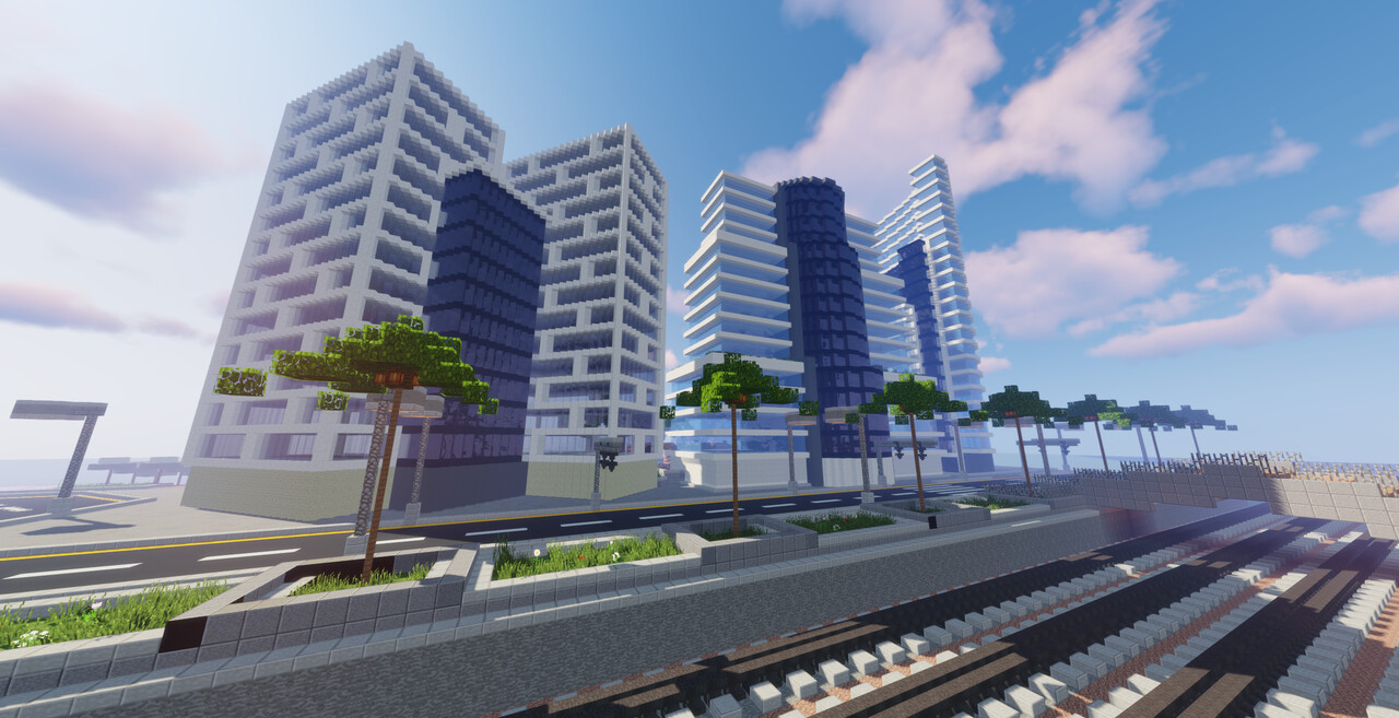 Modern Beach Hotels Minecraft Map