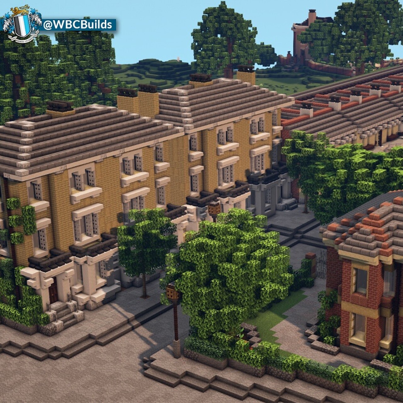 Victorian Italianate villa - semi detached townhouse Minecraft Map