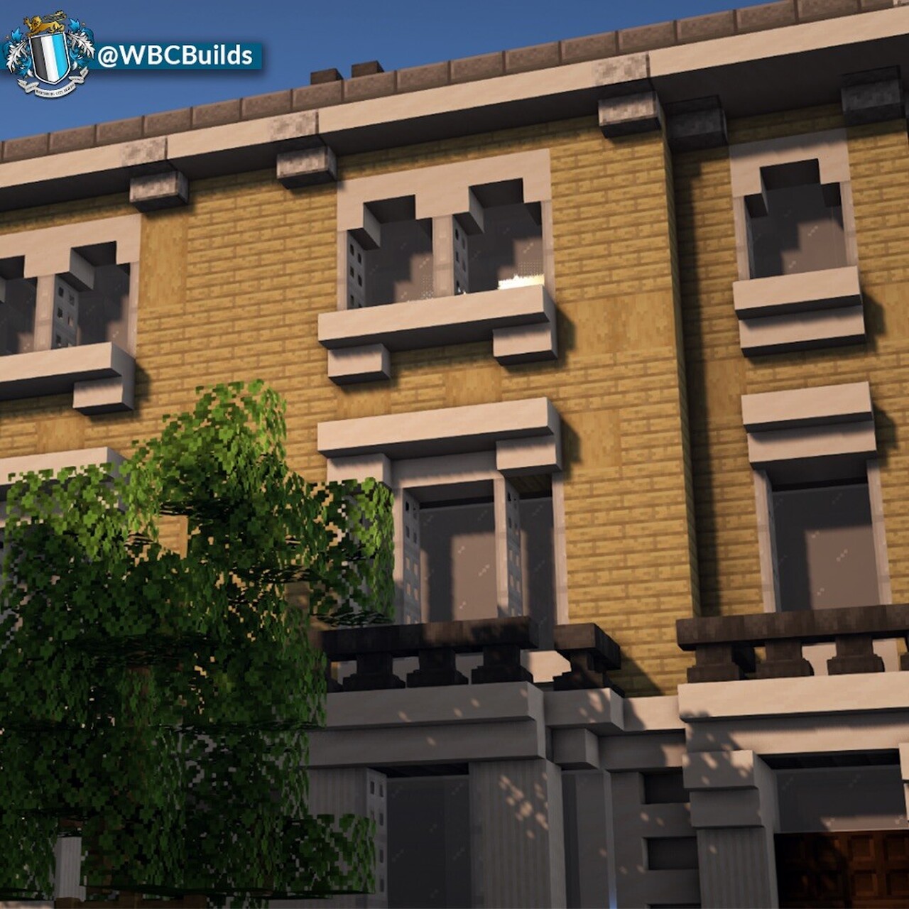 Victorian Italianate villa - semi detached townhouse Minecraft Map