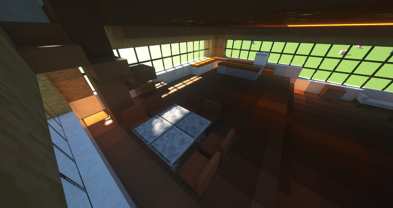 Modern Luxus Villa + Pool Minecraft Map