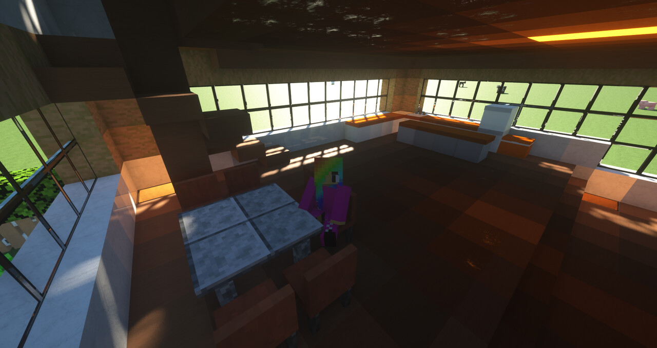 Modern Luxus Villa + Pool Minecraft Map