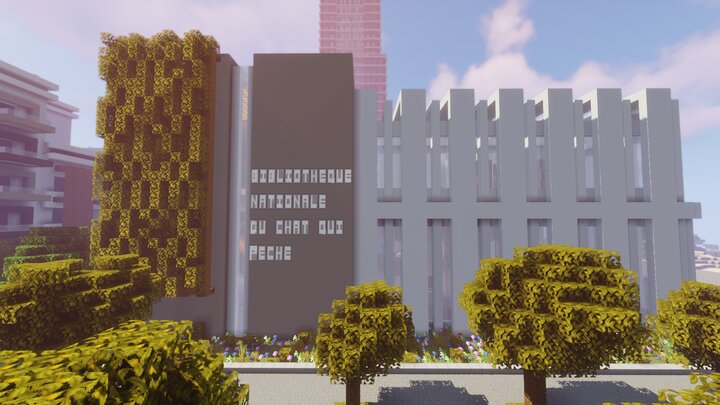 Modern library Minecraft Map