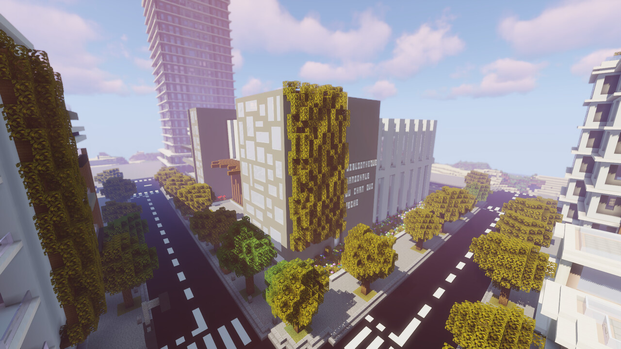 Modern library Minecraft Map